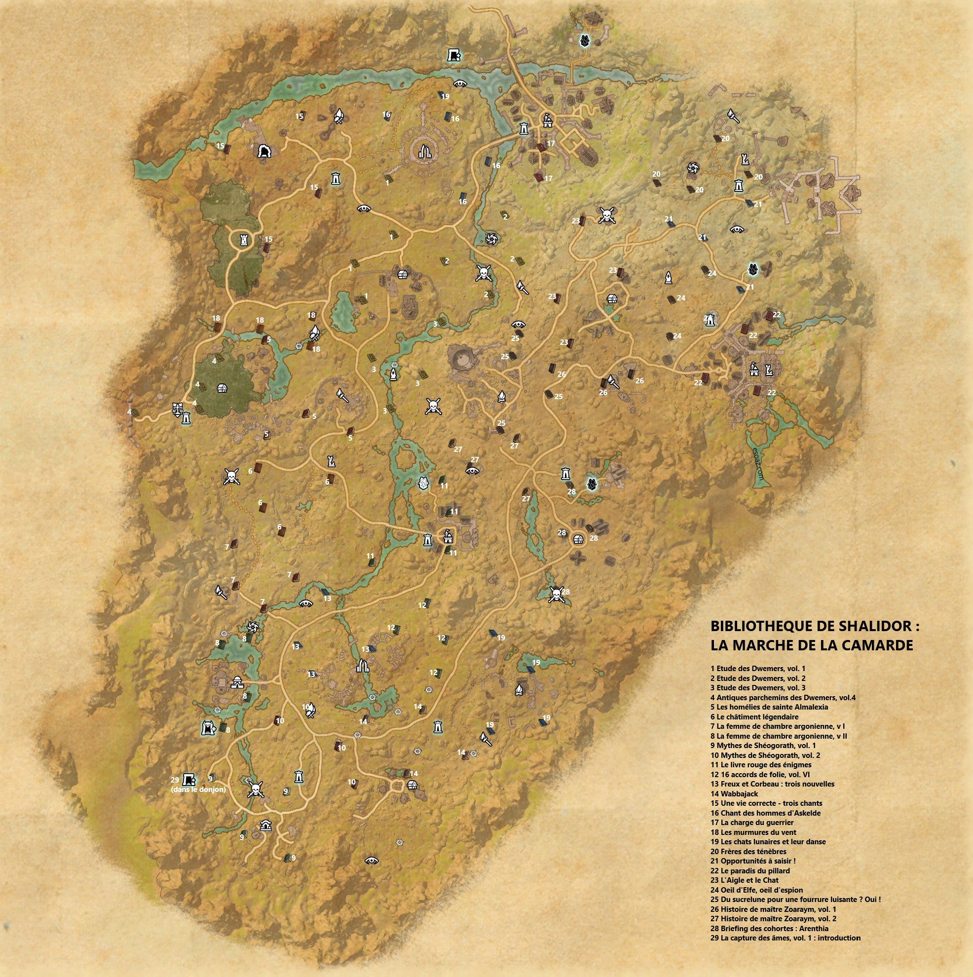 Bibliothèque de Shalidor : La marche de la camarde - TESO - ESOAZ