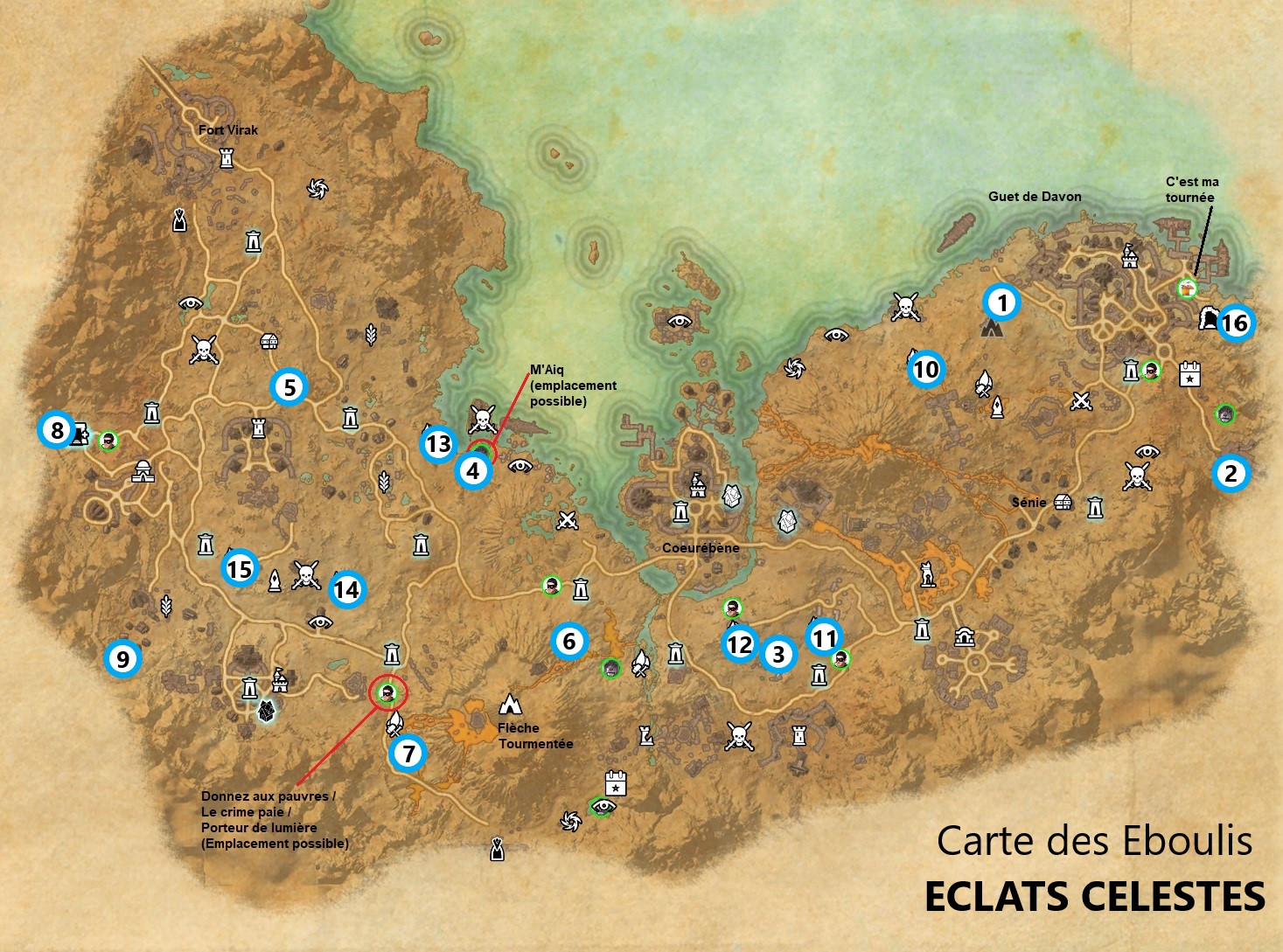 Cartes des Éboulis - TESO - ESOAZ