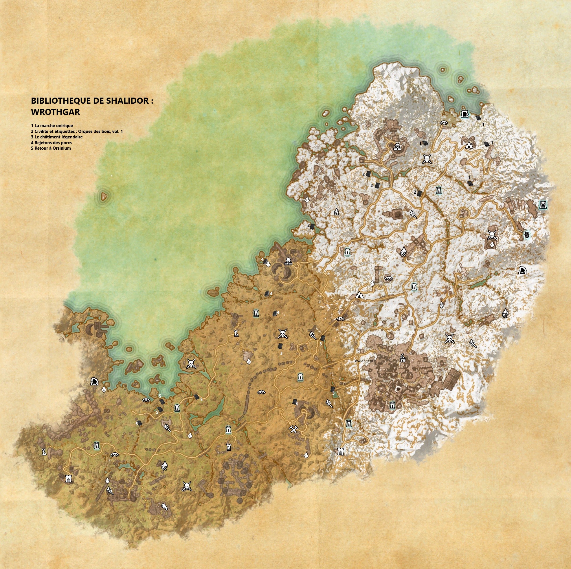 Bibliothèque de Shalidor : Wrothgar - TESO - ESOAZ