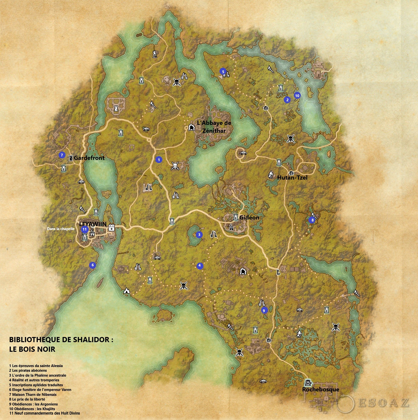 Bibliothèque de Shalidor : Le Bois Noir - TESO - ESOAZ